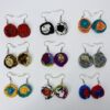Millefiori Earrings - Ficklesticks Fabric Jewels