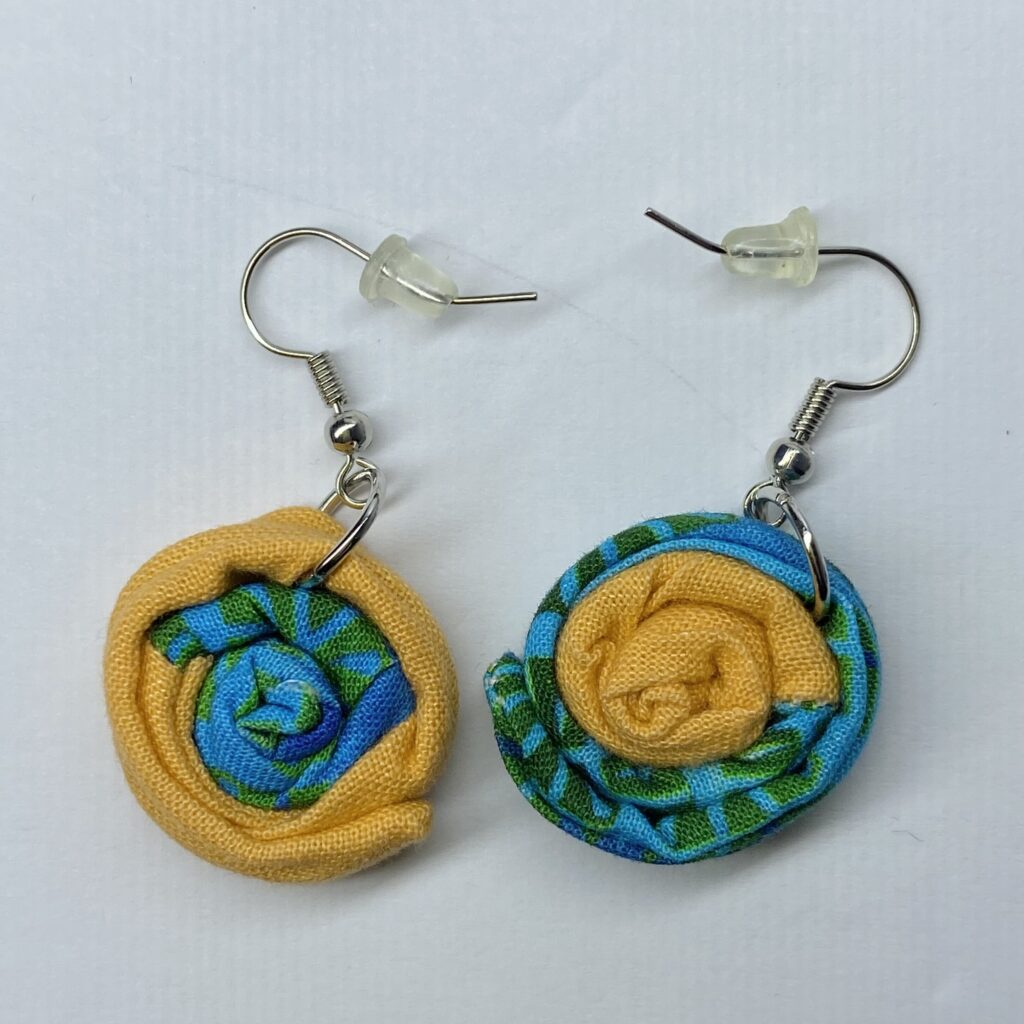 Millefiori Earrings - Ficklesticks Fabric Jewels