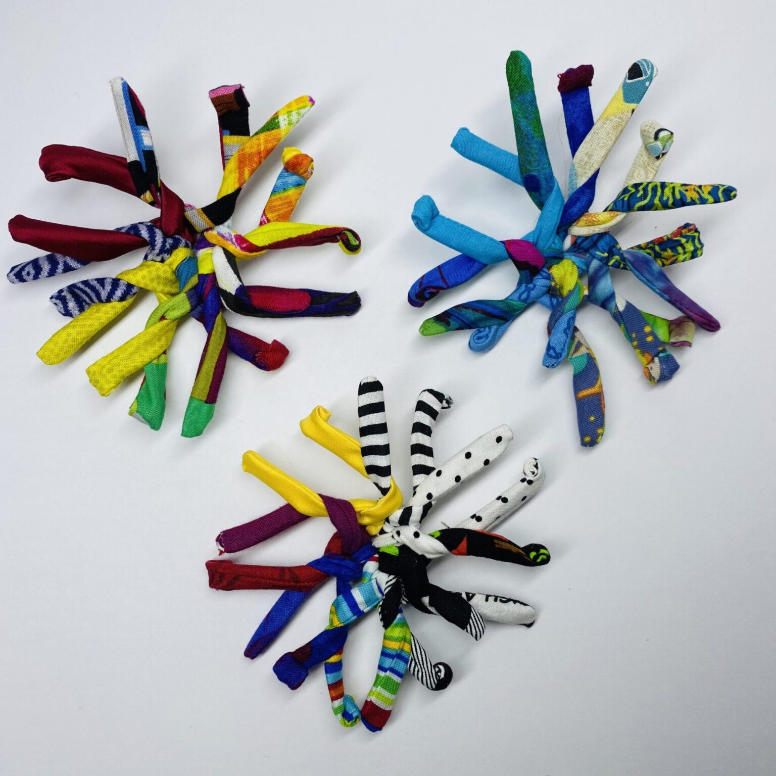 Fireworks Pin - Ficklesticks Fabric Jewels