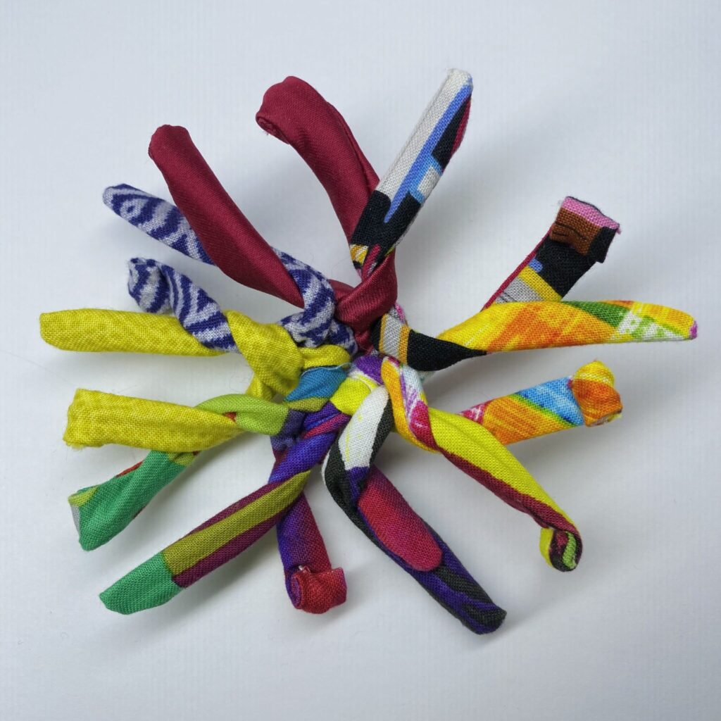 Fireworks Pin - Ficklesticks Fabric Jewels