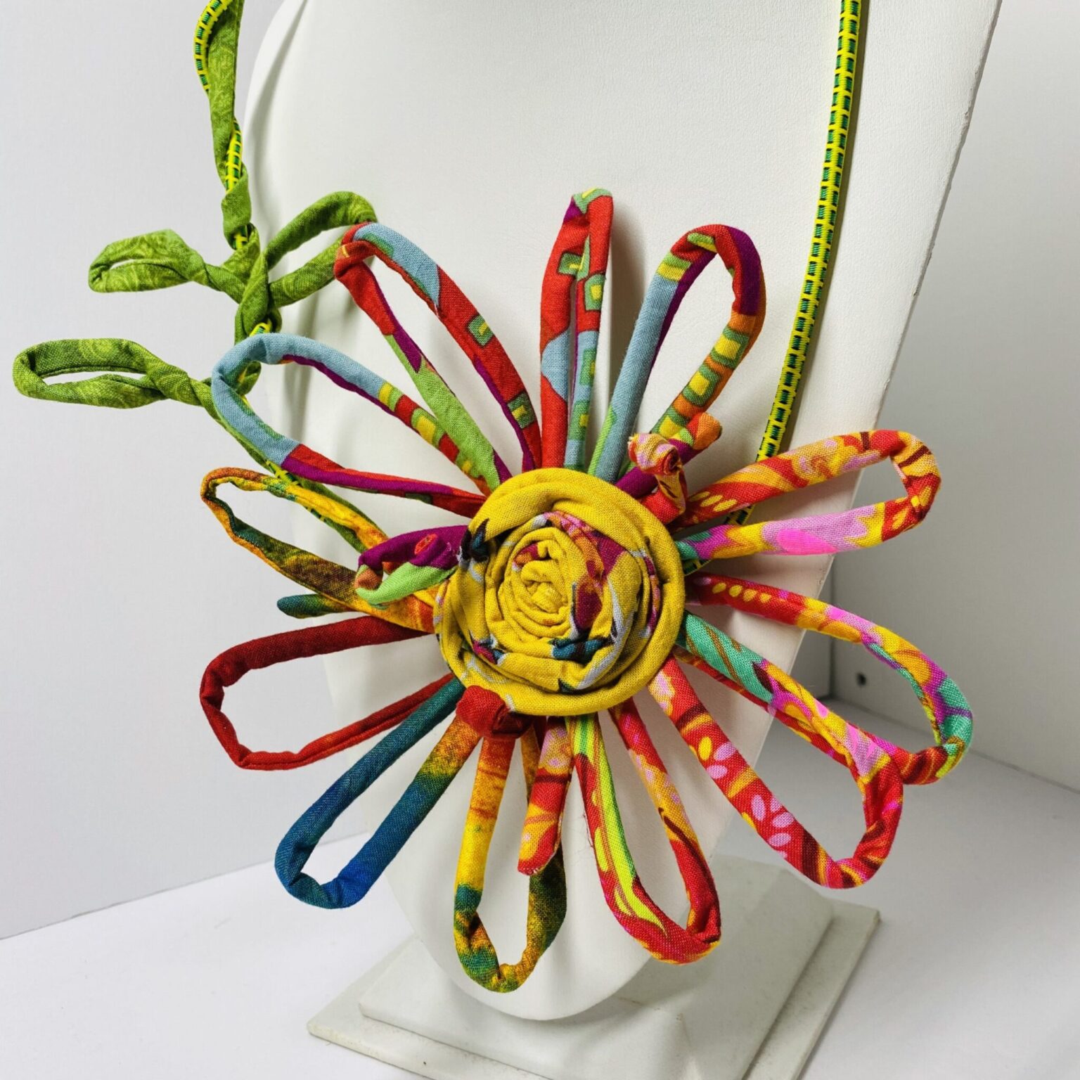 Small Neck Flower - Ficklesticks Fabric Jewels