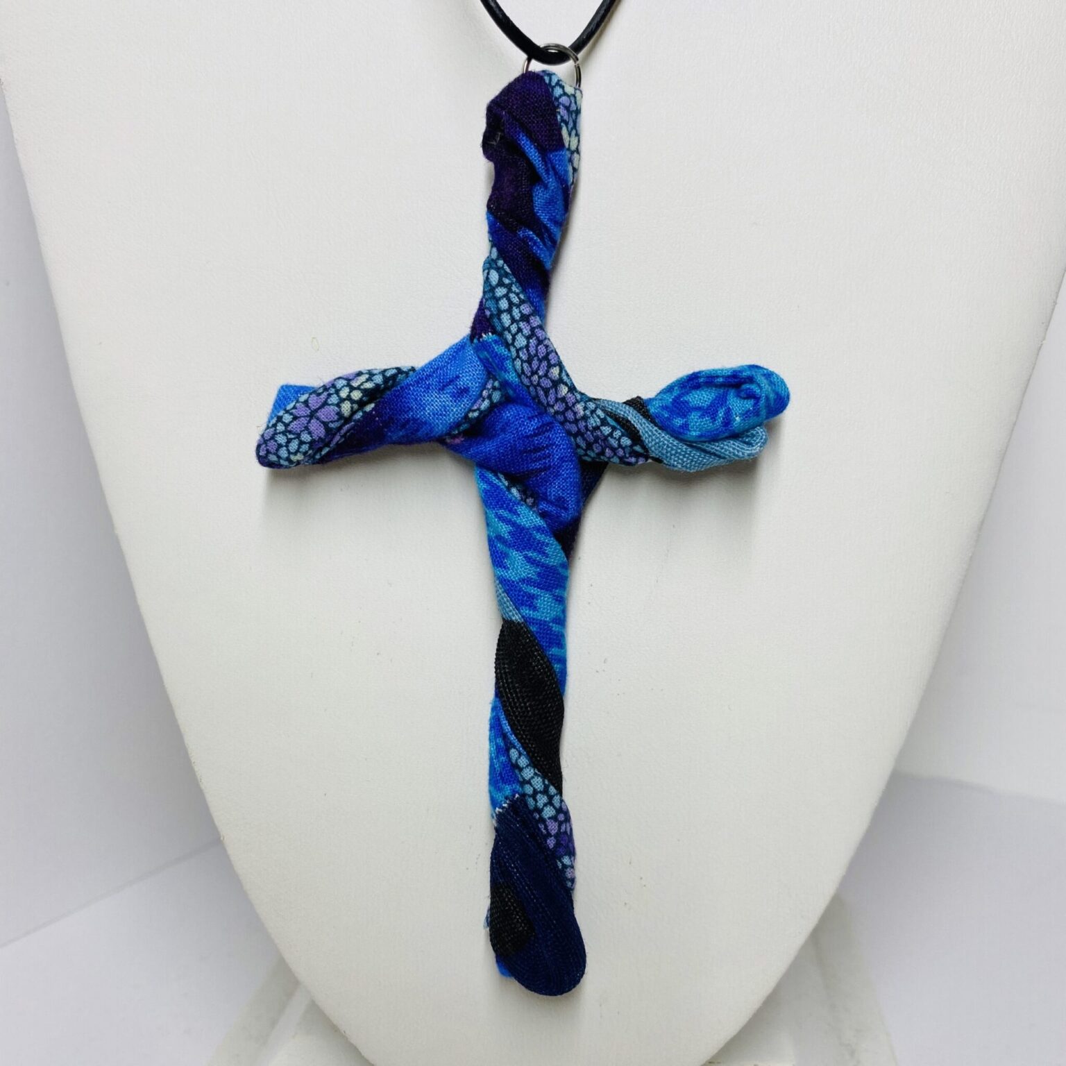 Large Twisted Cross – Ficklesticks Fabric Jewels