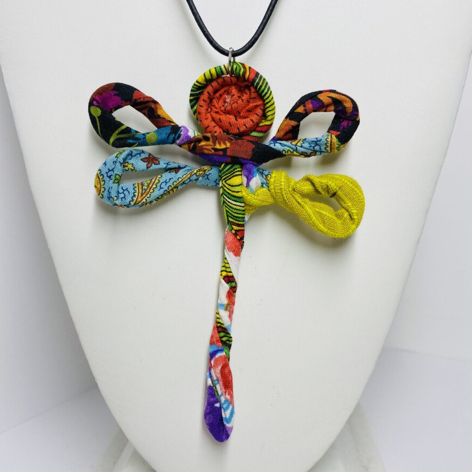 Dragonfly Necklace – Ficklesticks Fabric Jewels
